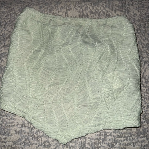 Tops | Pastel Green Open Back Tube Top | Poshmark